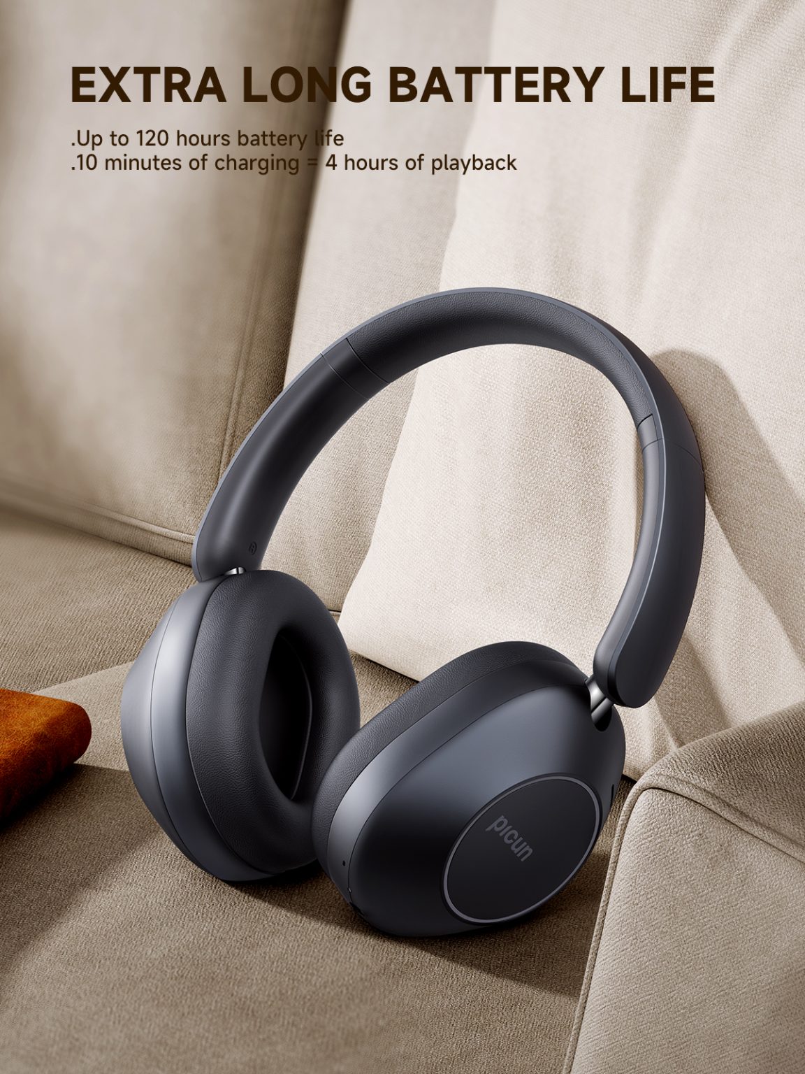 Picun F6 Hybrid Active Noise Cancelling Headphones,Transparency Mode ...