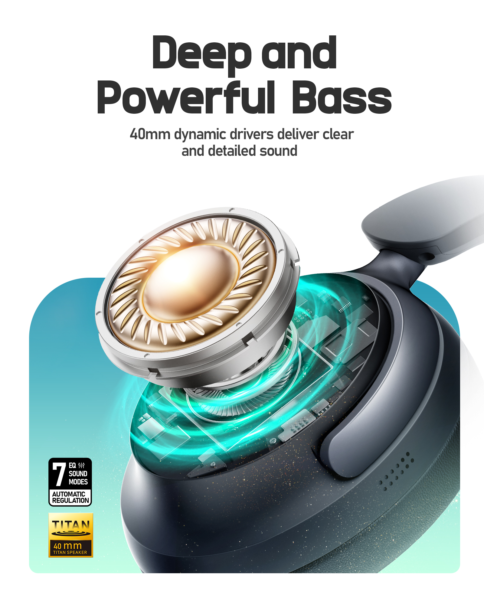 Picun NC60 Hybrid Active Noise Cancelling Headphones, Foldable Wireless ...